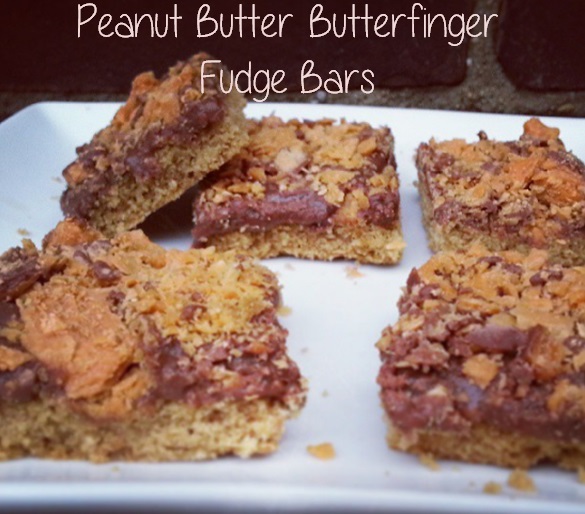 Peanut Butter Butterfinger Fudge Bars! (and happy birthday to Samantha ...